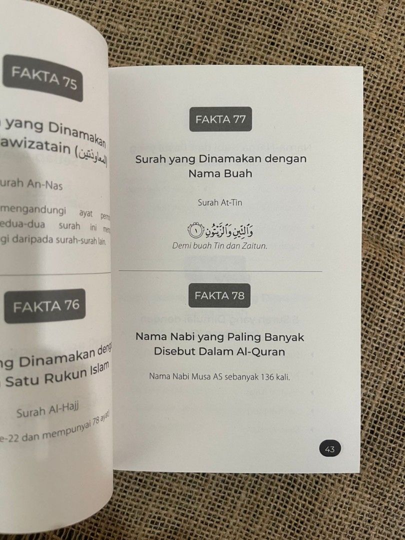 100 FAKTA RINGKAS AL-QURAN & MUHAMMAD SAW, Hobbies & Toys, Books ...