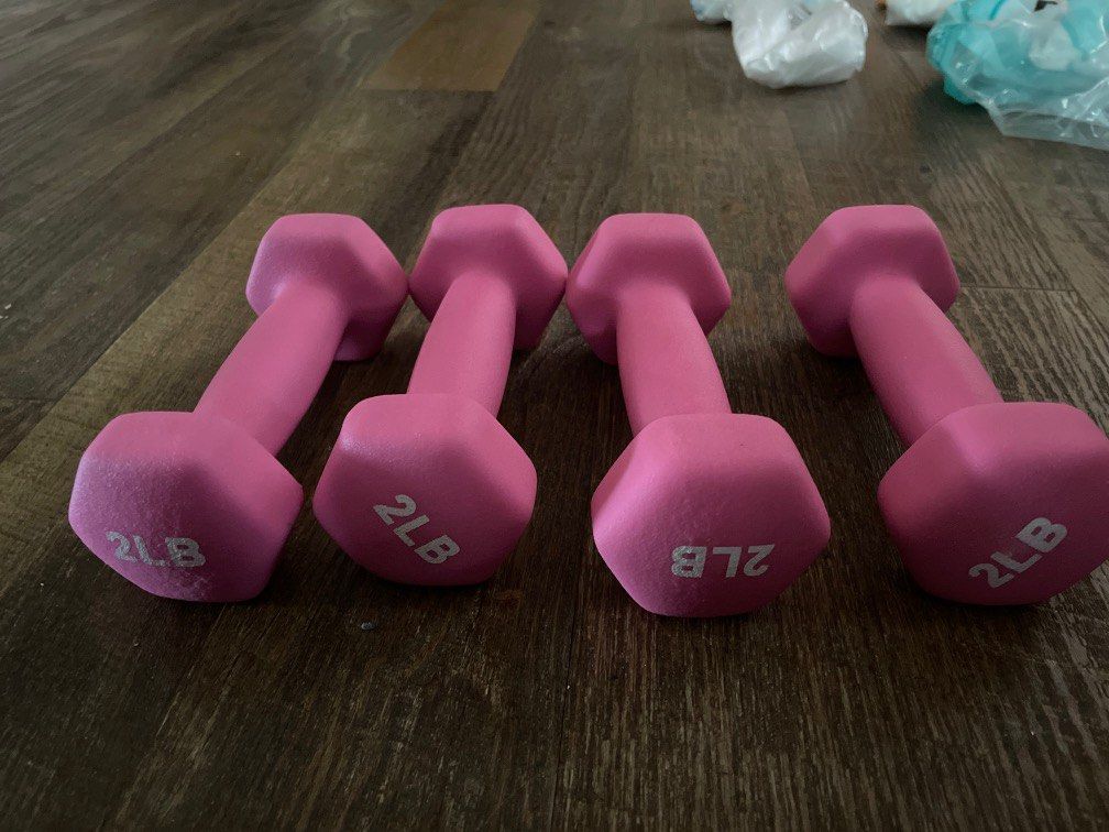2LB weights, Sports Equipment, Exercise & Fitness, Weights & Dumbbells ...