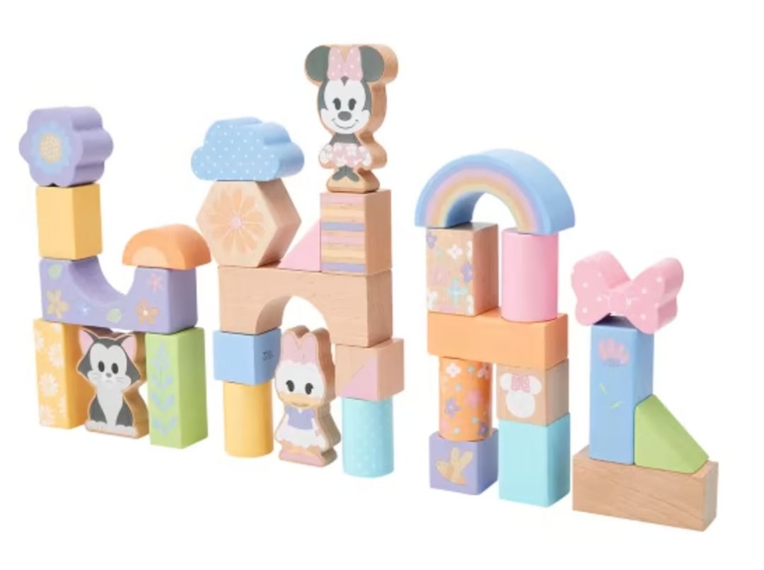 30 Piece Disney Wooden Toys Minnie Blocks Set - Anko on Carousell