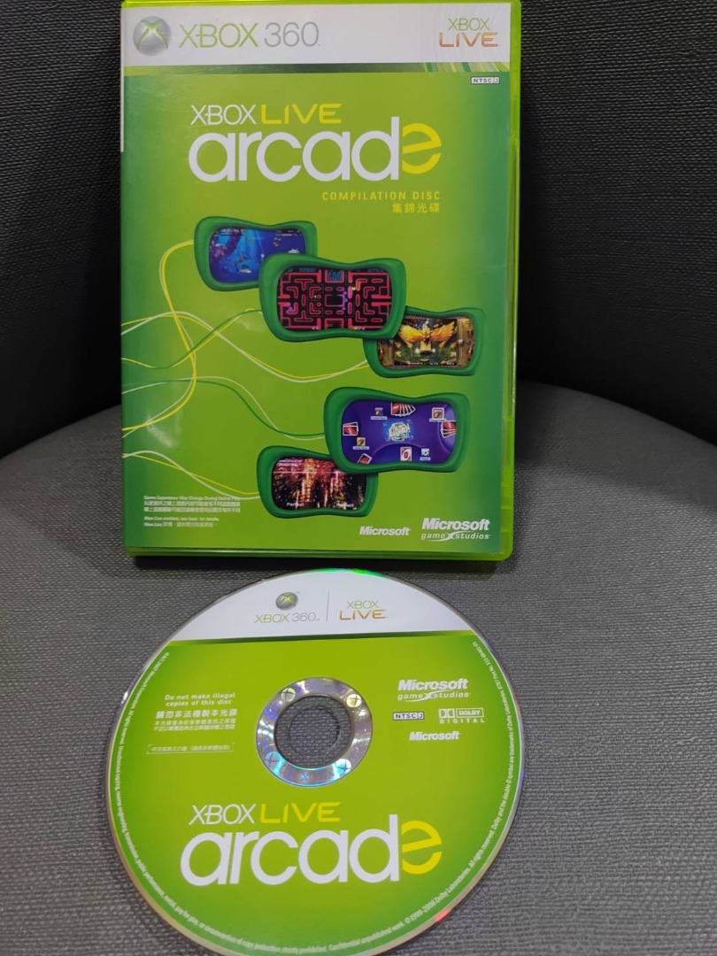 懷舊趣味 XBOX360 LIVE ARCADE 5合1 經典遊戲光碟集錦 客, 電玩遊戲相關, 電玩、電腦遊戲軟體, Xbox在旋轉拍賣