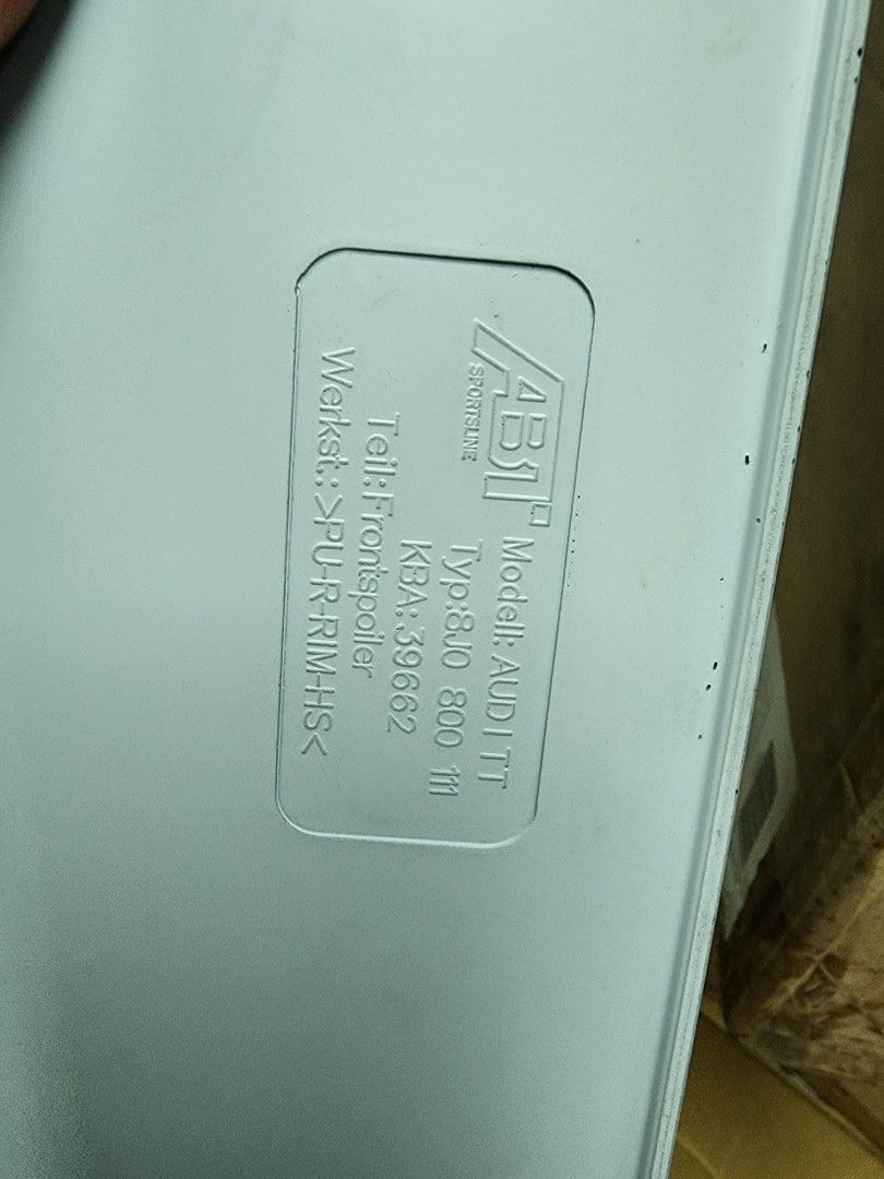 ABT Audi TT 8J Front Spoiler Lip & Side Kirt(Original), Car Accessories ...