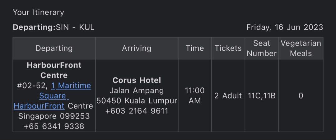 AEROLINE TICKET SINGAPORE TO KL, Tickets & Vouchers, Flights & Overseas ...