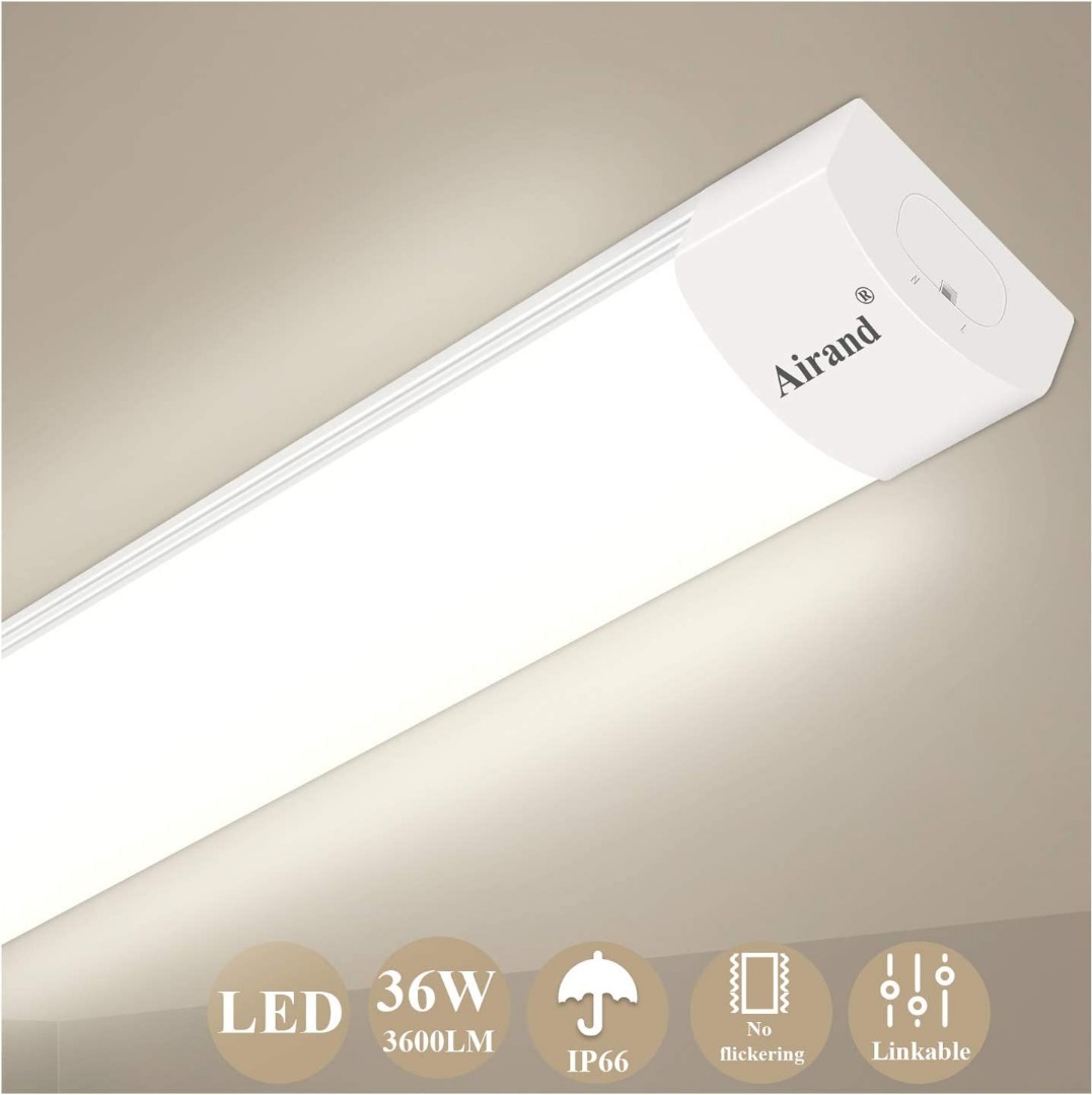 Airand LED Tube Light, 120 CM 4ft 36W LED IP66 Luminaire Workshop Light ...