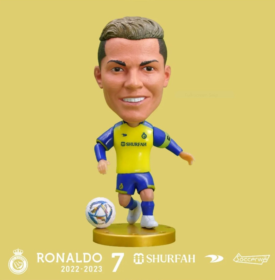 Al Nassr FC Ronaldo Soccerwe Collectibles, Hobbies & Toys, Toys & Games ...