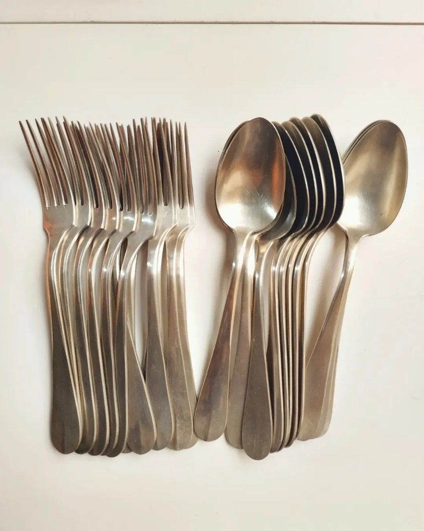 Antique Alpaca/Alpacca Silverware, made in Italy, Antik, Pajangan di ...