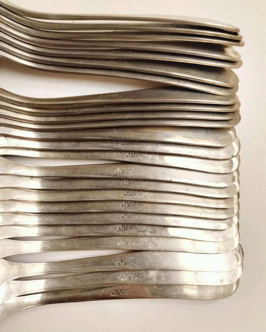 Antique Alpaca/Alpacca Silverware, made in Italy, Antik, Pajangan di ...
