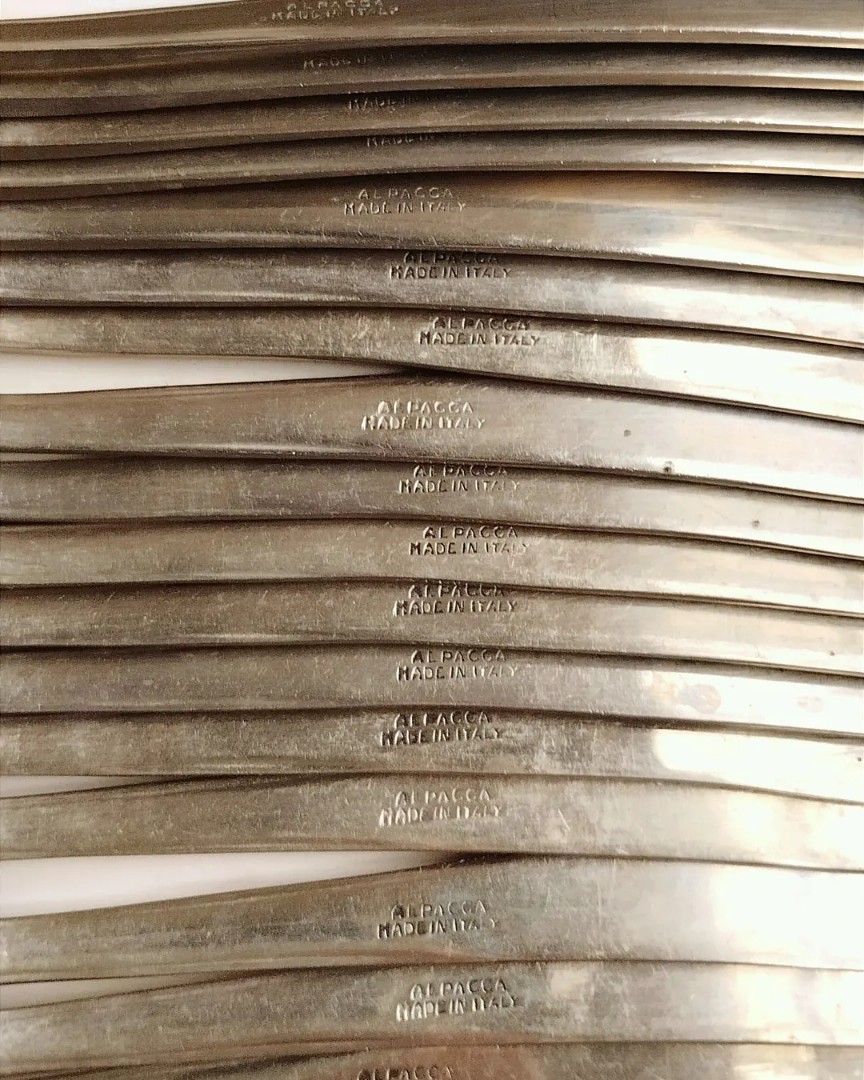 Antique Alpaca/Alpacca Silverware, made in Italy, Antik, Pajangan di ...