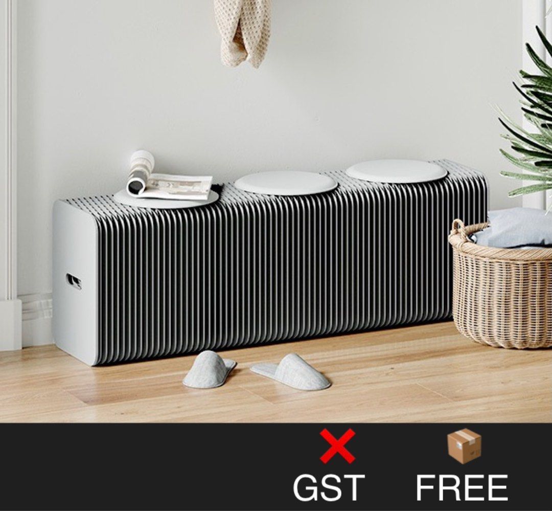Bench Foldable 3 seater “Accordion” craft paper bench H42cm chair ...