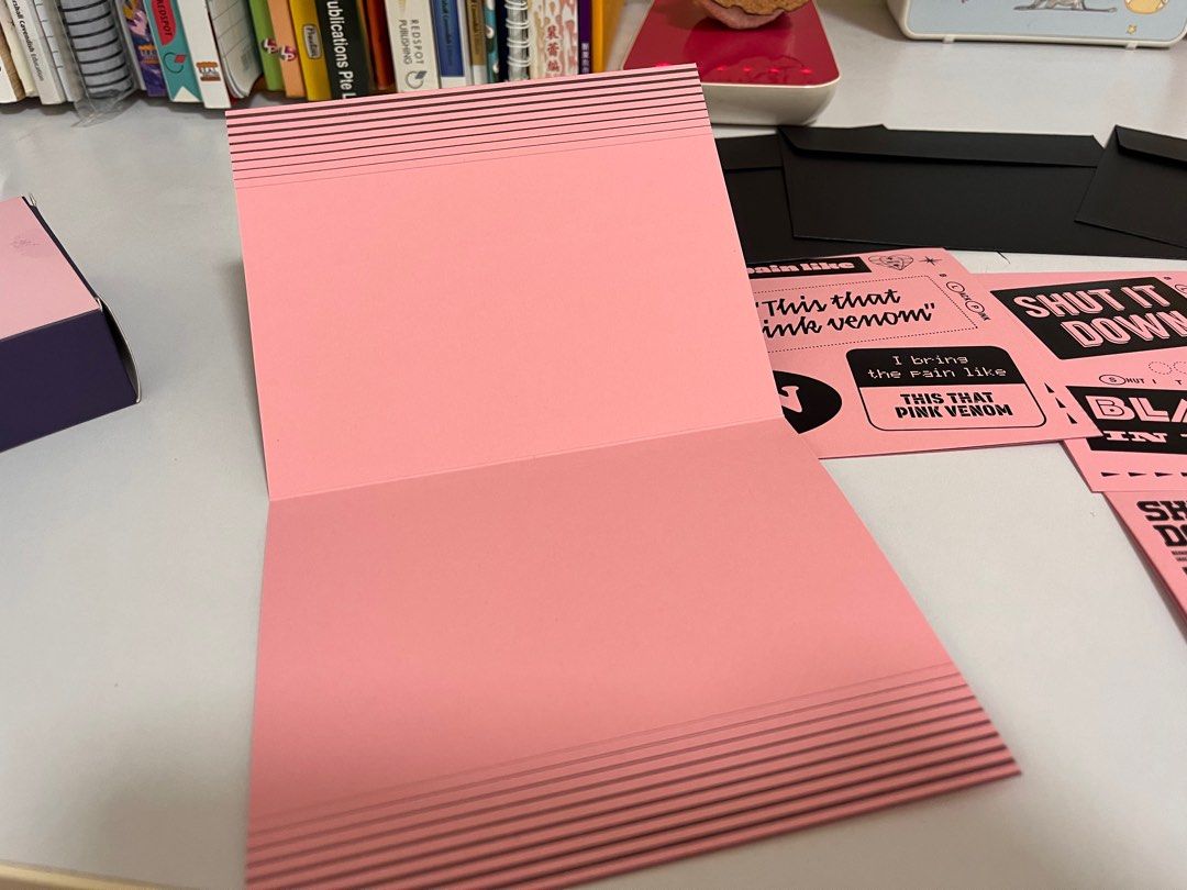 Blackpink concert merch toploader lyrics card, Hobbies & Toys ...