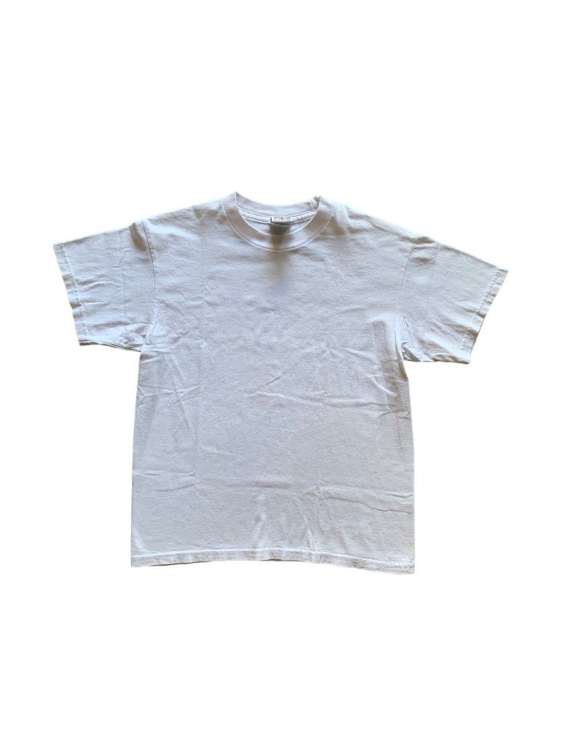 Blank White Tee, Men's Fashion, Tops & Sets, Tshirts & Polo Shirts on ...