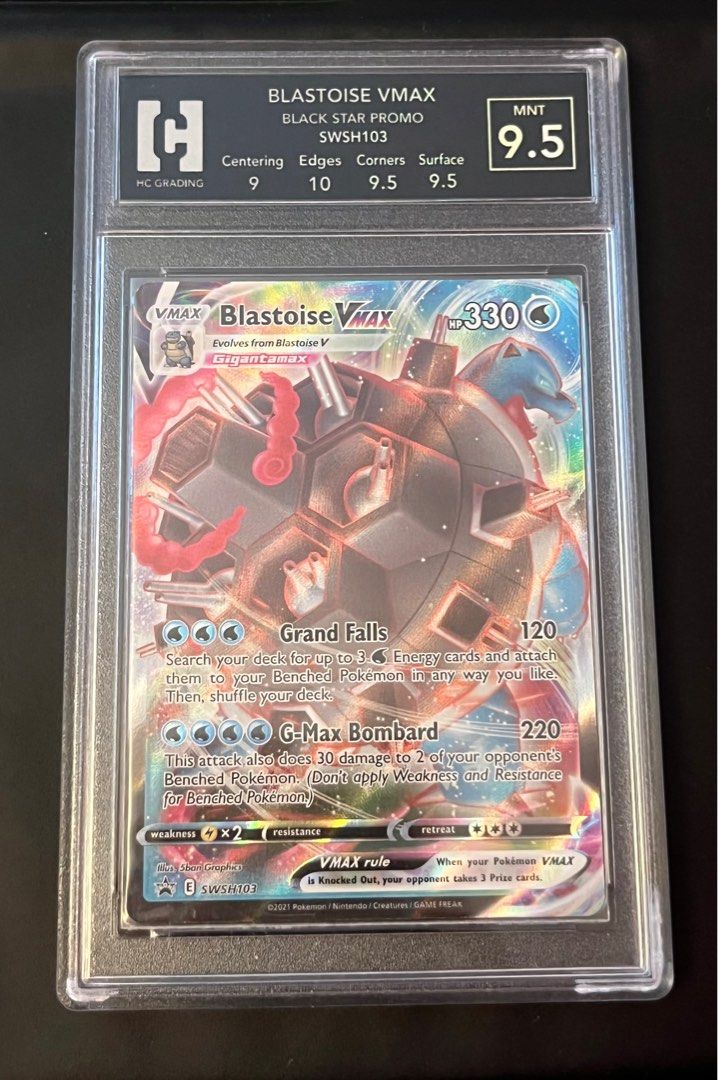 Blastoise VMAX Graded 9.5 Promo Pokemon TCG Card Charizard Pikachu ...