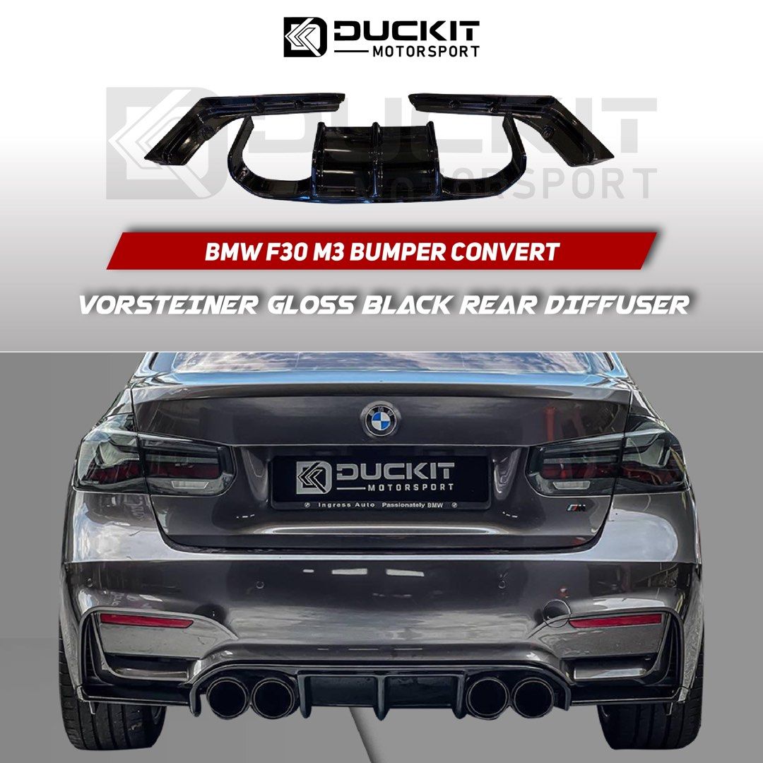 BMW F30 M3 bumper Vorsteiner rear diffuser pp, Services, Others on ...