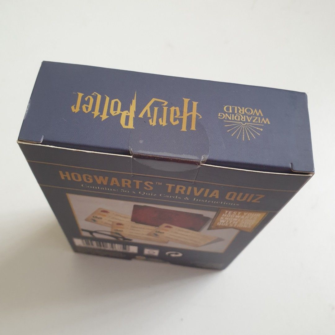 New Wizarding World Harry Potter Hogwarts Trivia Quiz 50 Quiz Cards ...