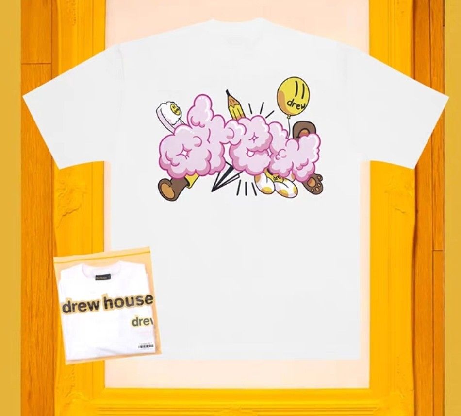 (BRAND NEW Authentic) Drew House Balloon Logo Tee, Men's Fashion, Tops ...