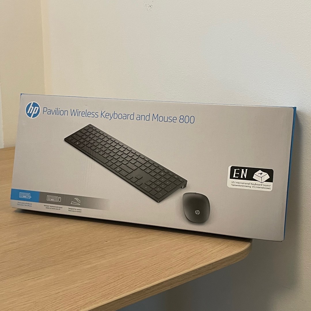 UNOPENED HP Pavilion 800 Wireless Keyboard and Mouse set OP 100 ...
