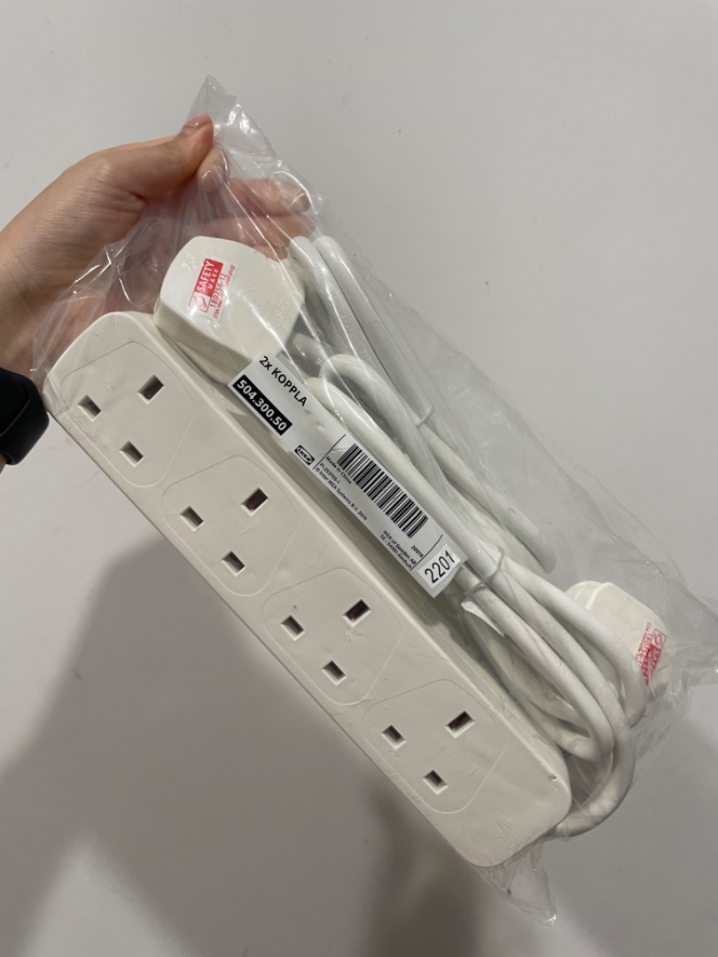 BRAND NEW IKEA 4-WAY SOCKET, TV & Home Appliances, Electrical, Adaptors ...