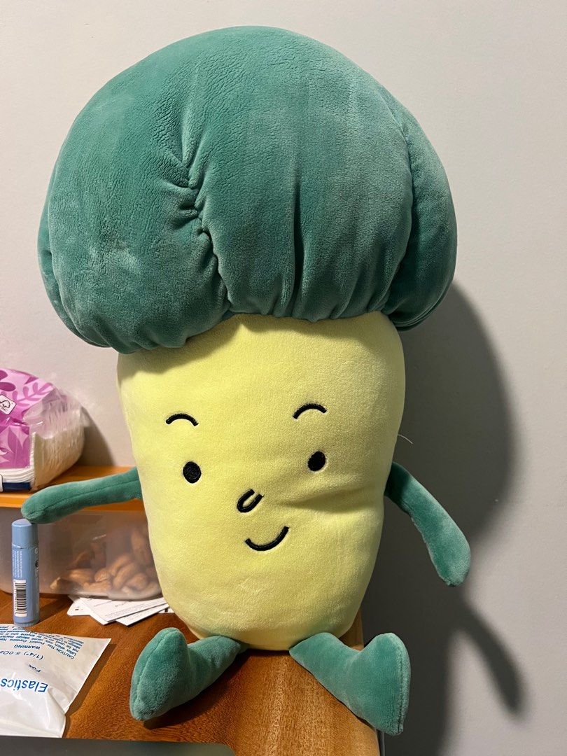 Broccoli soft toy plushie, Hobbies & Toys, Toys & Games on Carousell