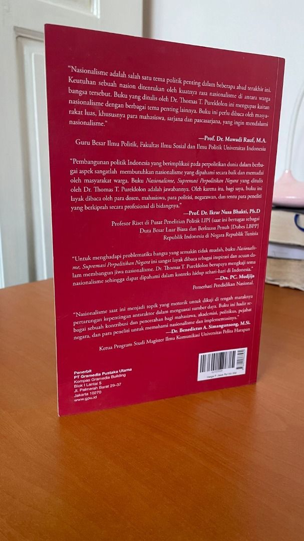 BUKU NASIONALISME, SUPREMASI PERPOLITIKAN NEGARA by Dr. Thomas T. Pureklolon, M.Ph., M.M., M.Si ...