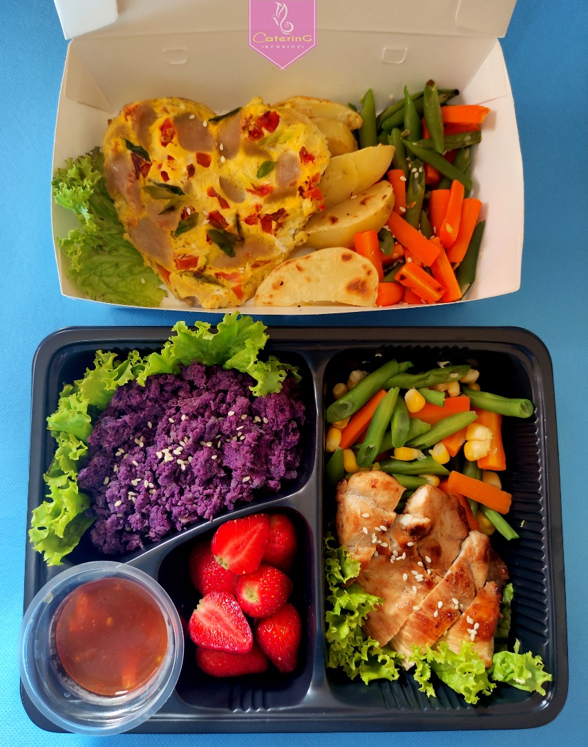 Catering diet Mayo Paket Harian Makan Siang dan Makan Malam / 2 box /hari, Jasa, Lainnya di ...