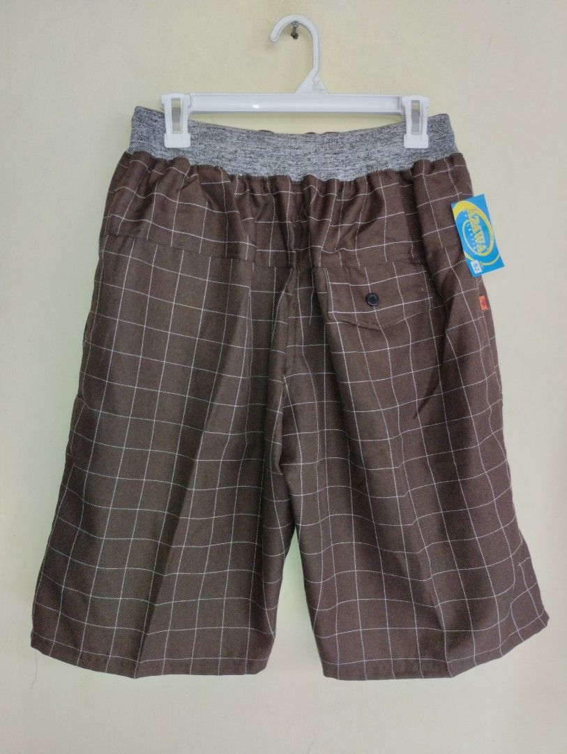 Celana Pendek Cowok Kotak Kotak , Big Size Super Jumbo , Coklat tua, muat sampe bb 110 , ada 4 ...