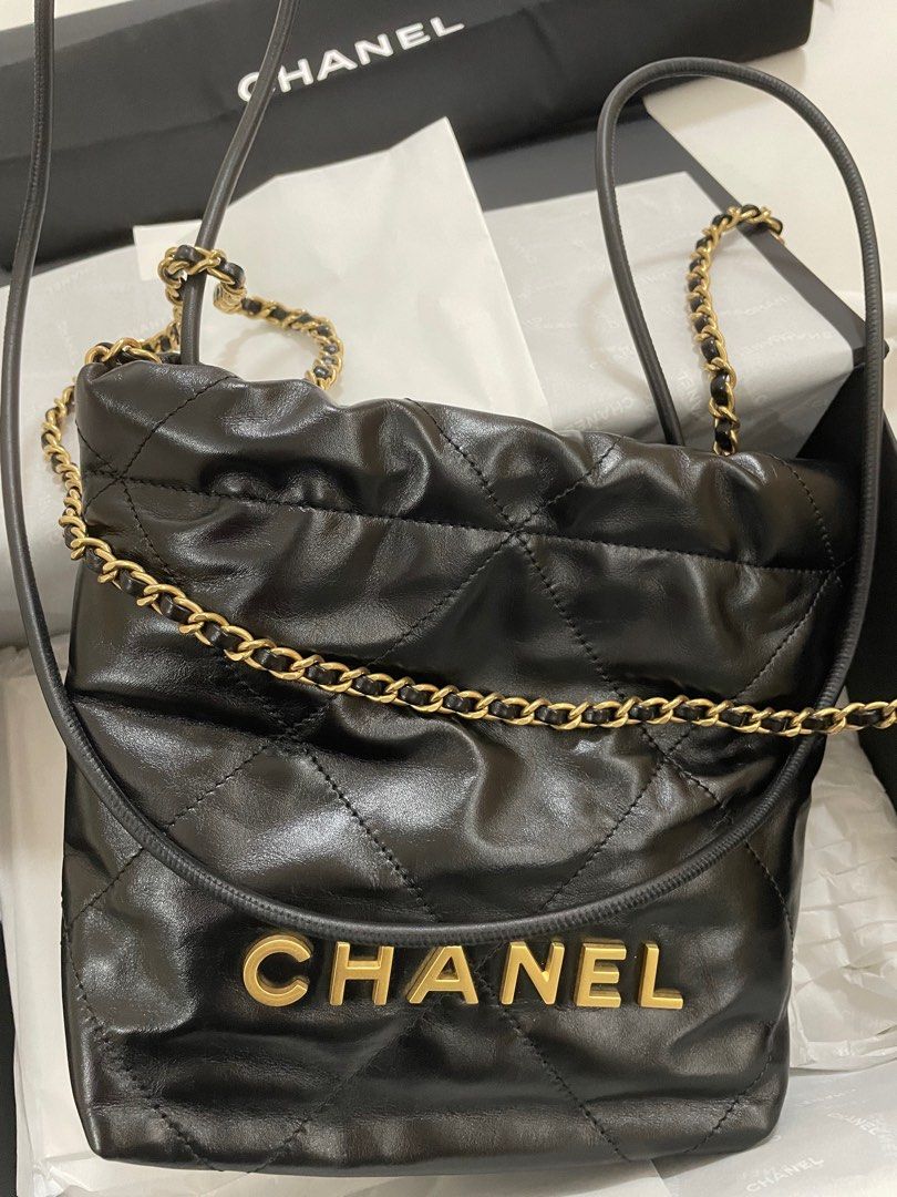 Chanel 22 Mini Black, Luxury, Bags & Wallets on Carousell