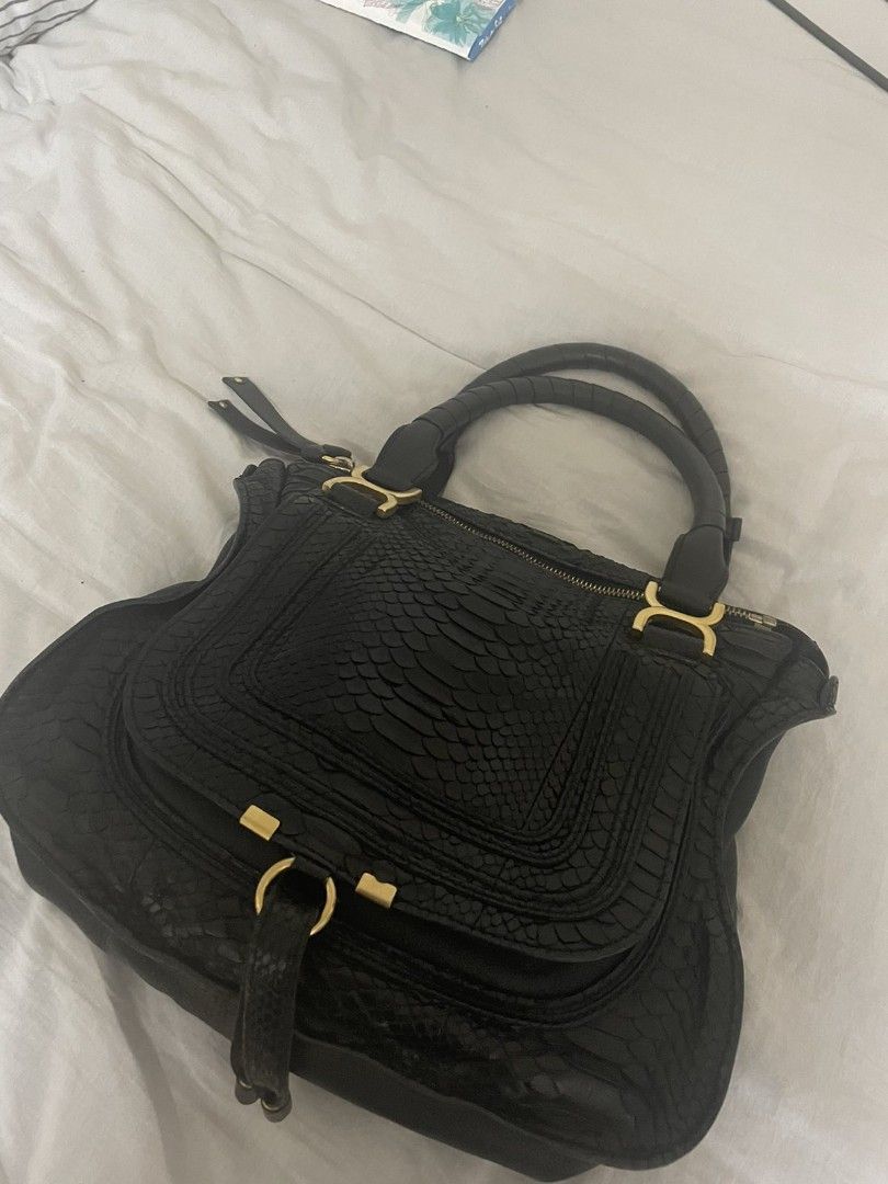 CHLOE Marcie in Python Leather on Carousell