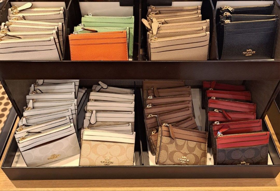 Coach card holder with zip, Women's Fashion, Bags & Wallets, Wallets ...