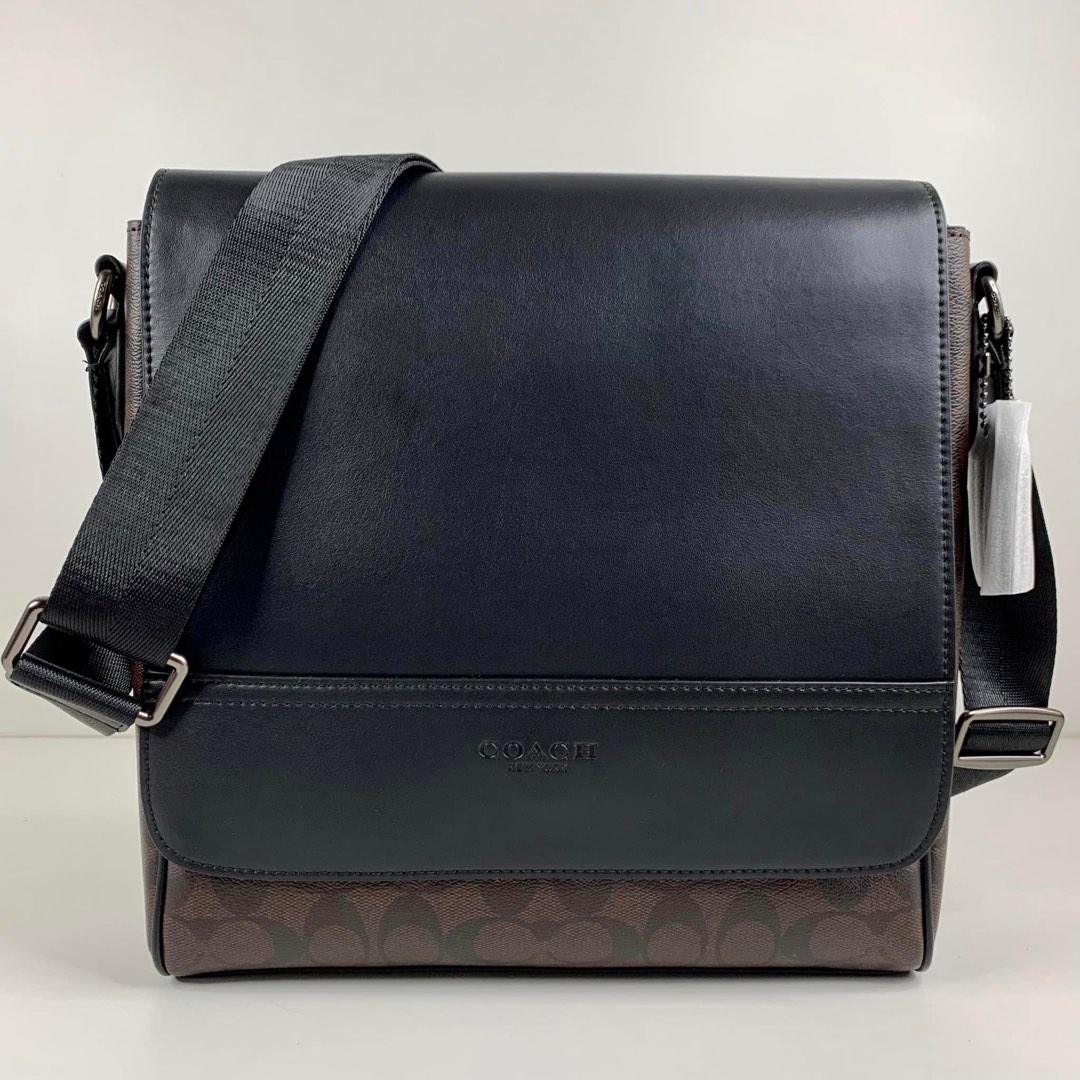 Coach Houston Map Bag In Signature Canvas on Carousell