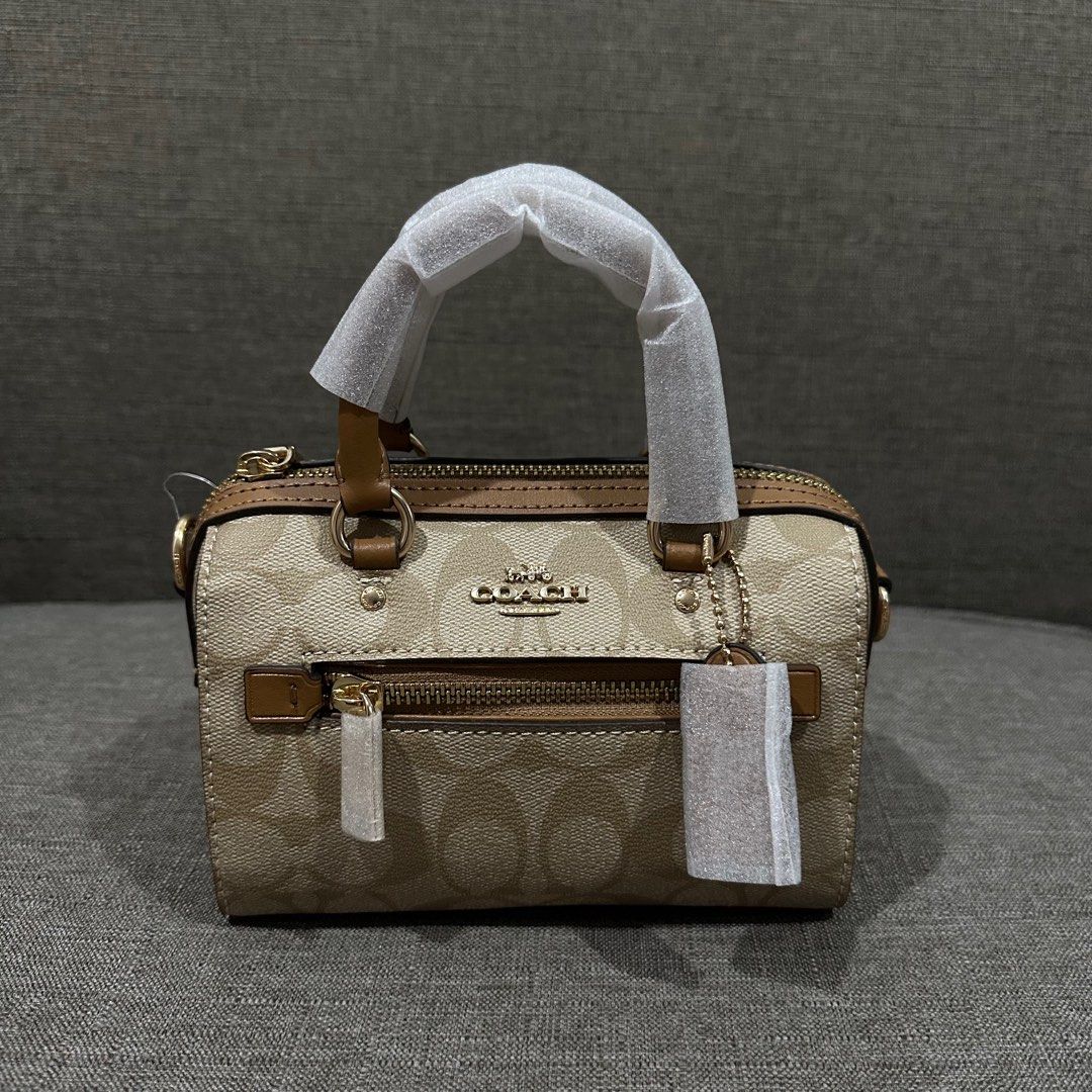 COACH MINI ROWAN (LIGHT BROWN) on Carousell