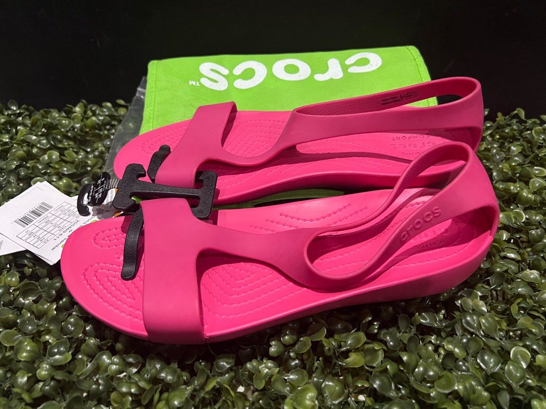 Crocs Serena Sandals for Women W8, Women's Fashion, Footwear, Flats & Sandals on Carousell