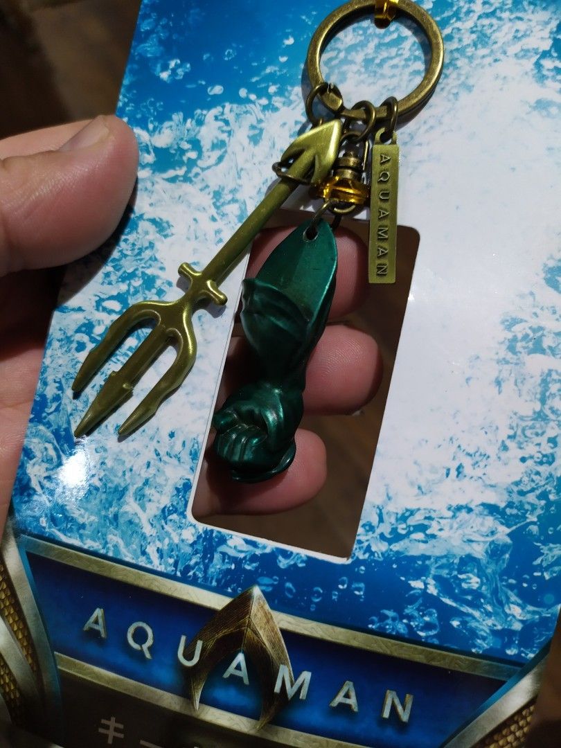 Dc comics Aquaman keychain metal, Hobbies & Toys, Toys & Games on Carousell