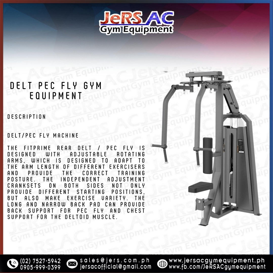 Delt Pec Fly Gym Equipment, Sports Equipment, Exercise & Fitness ...
