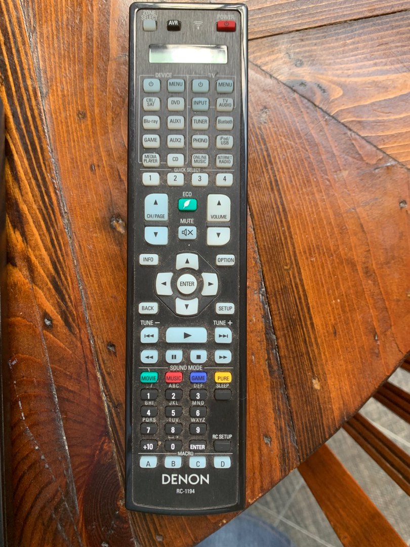 Denon AVR REMOTE CONTROL, Audio, Other Audio Equipment on Carousell