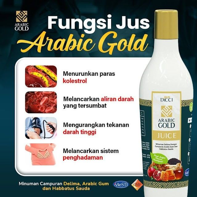 Dicci Arabic Gold Juice, Health & Nutrition, Health Supplements, Health ...