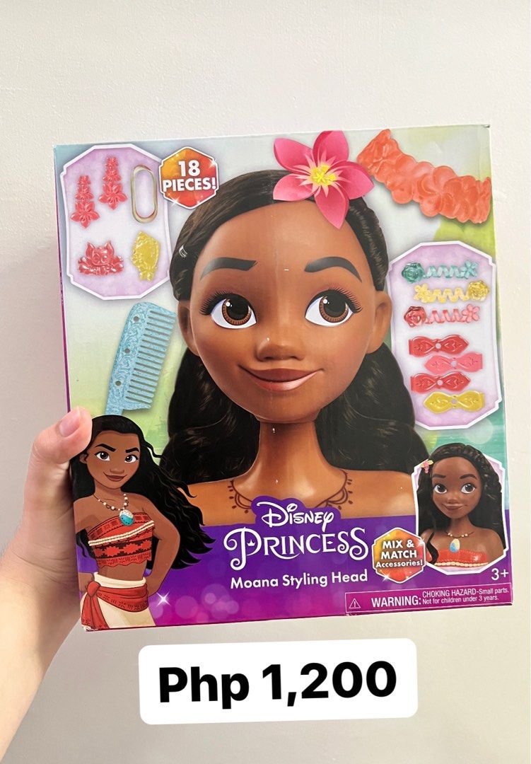 Disney Princess Moana Styling Head on Carousell