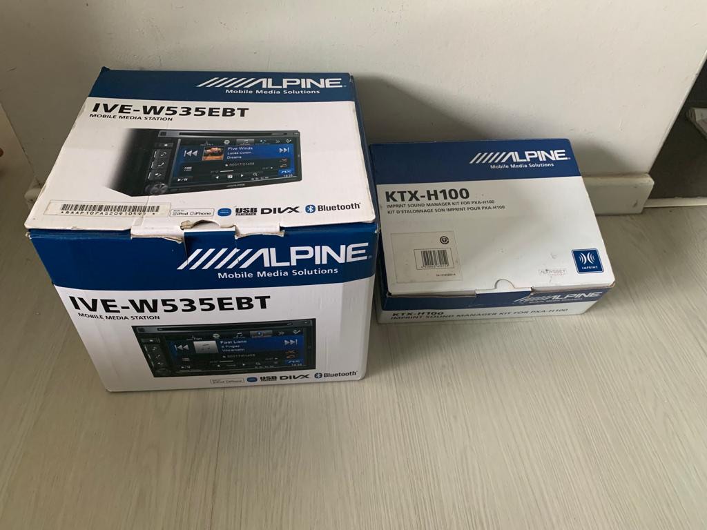 Double tin alpine Bluetooth car set, Car Accessories, Electronics ...
