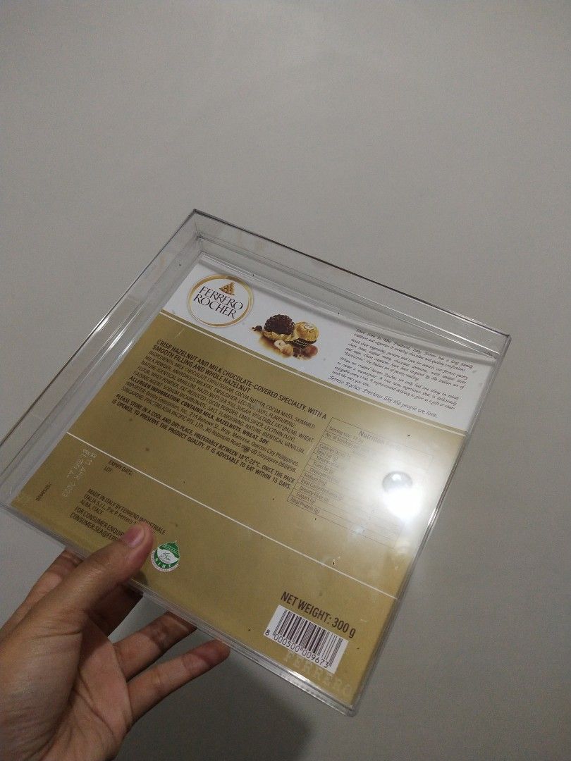 Empty Ferrero Rocher Transparent Box, Furniture & Home Living, Home ...