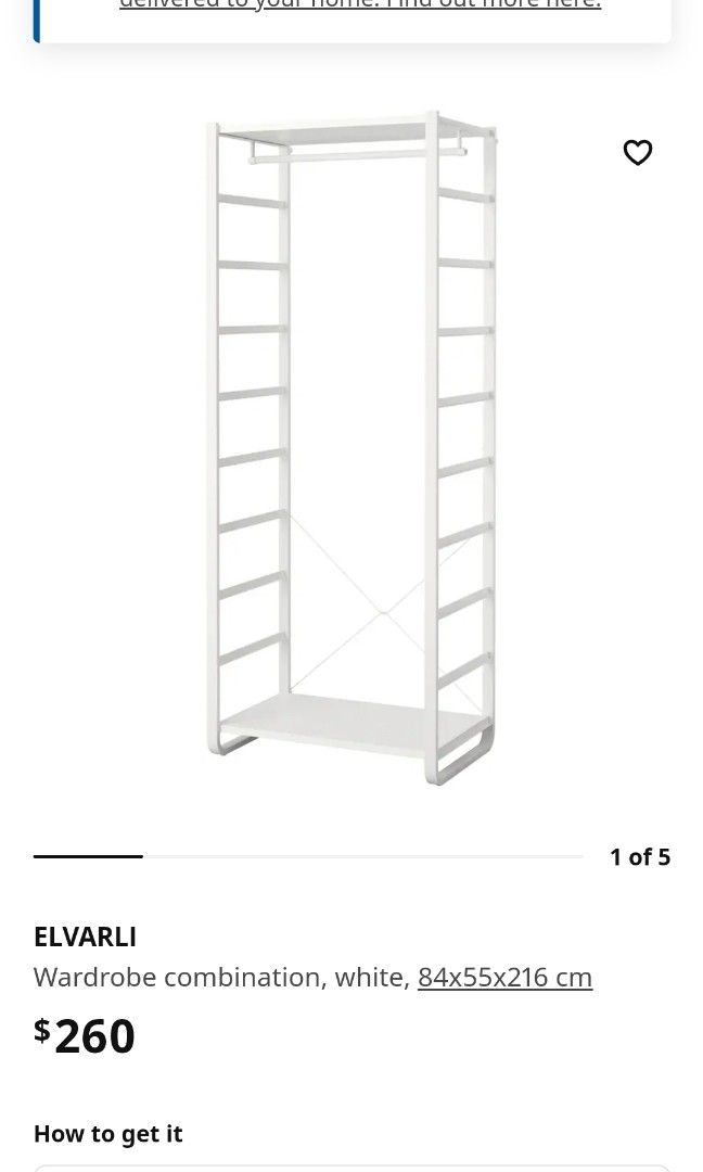 EVARLI IKEA Shelf/Rack, Furniture & Home Living, Furniture, Shelves ...