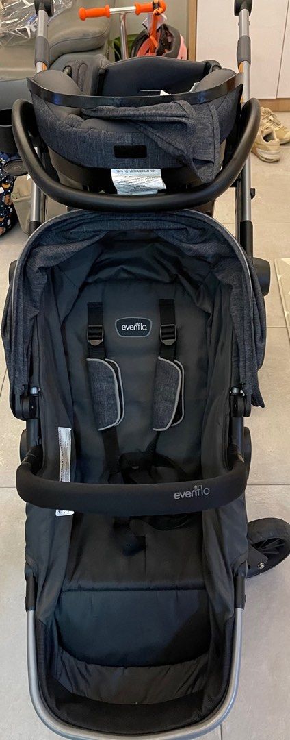 Evenflo Pivot Expand Modular Travel System with Safe Max Infant Car ...