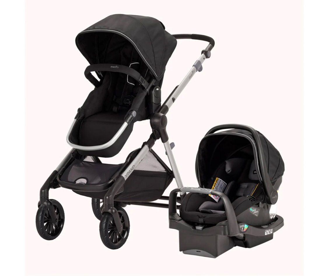 Evenflo Pivot Expand Modular Travel System with Safe Max Infant Car ...
