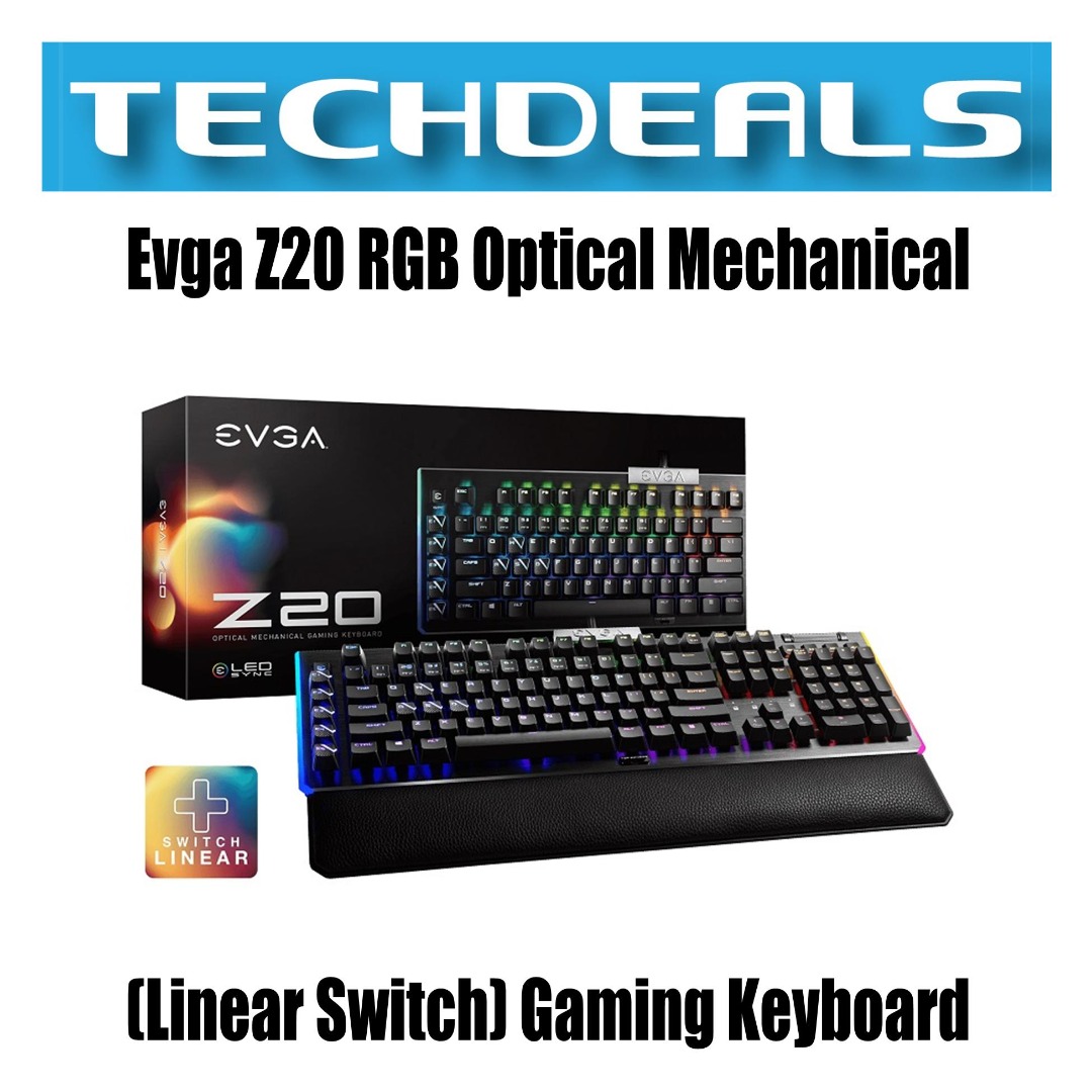 Evga Z20 RGB Optical Mechanical (Linear Switch) Gaming Keyboard ...