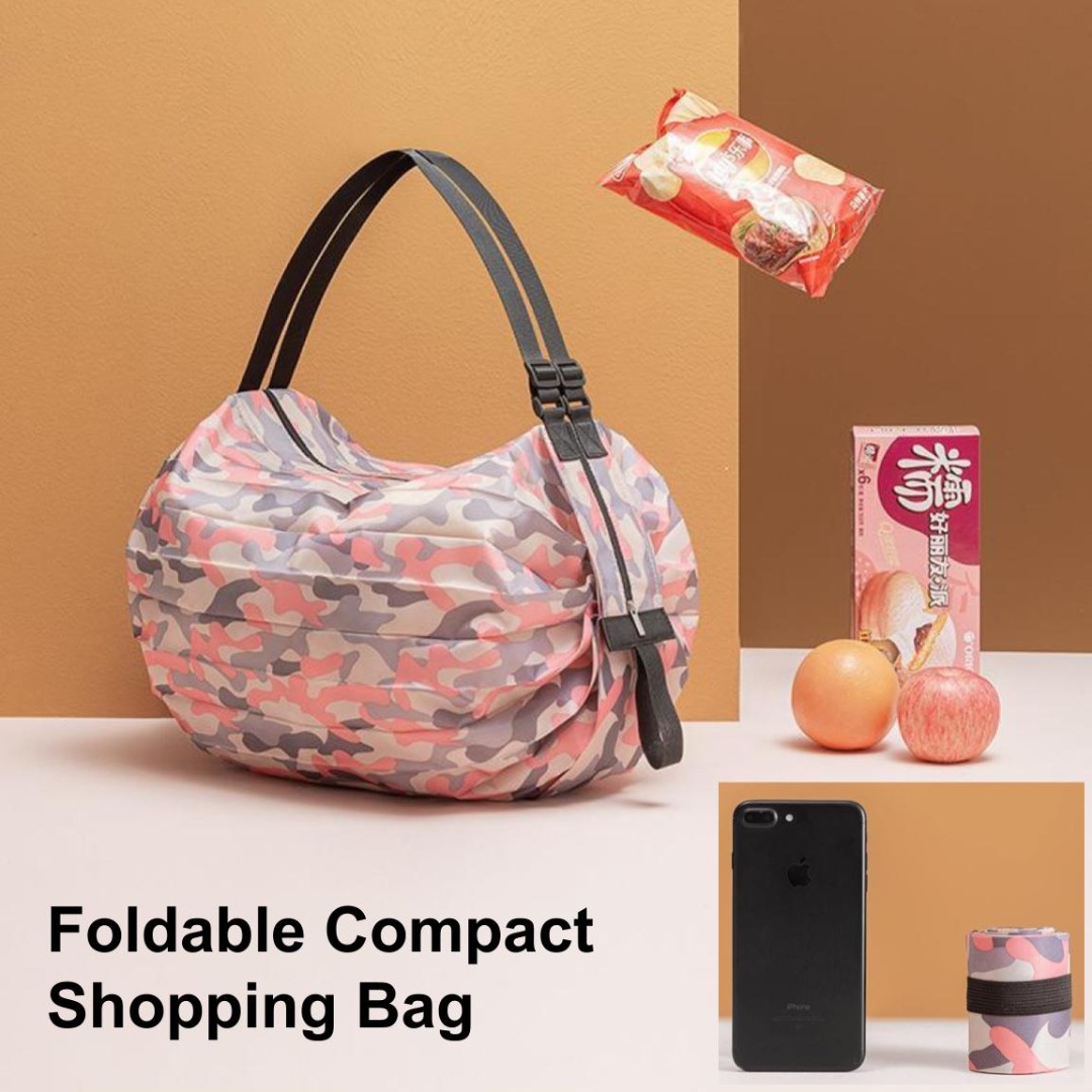 Foldable Compact Shopping Bag, Women's Fashion, Bags & Wallets, Tote ...