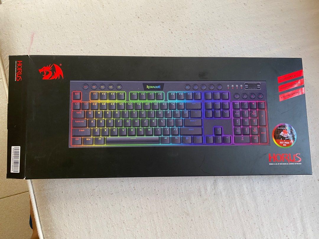 For sale Redragon K618 Horus Wireless RGB Mechanical Keyboard, Bluetooth/2.4Ghz/Wired Tri-Mode ...