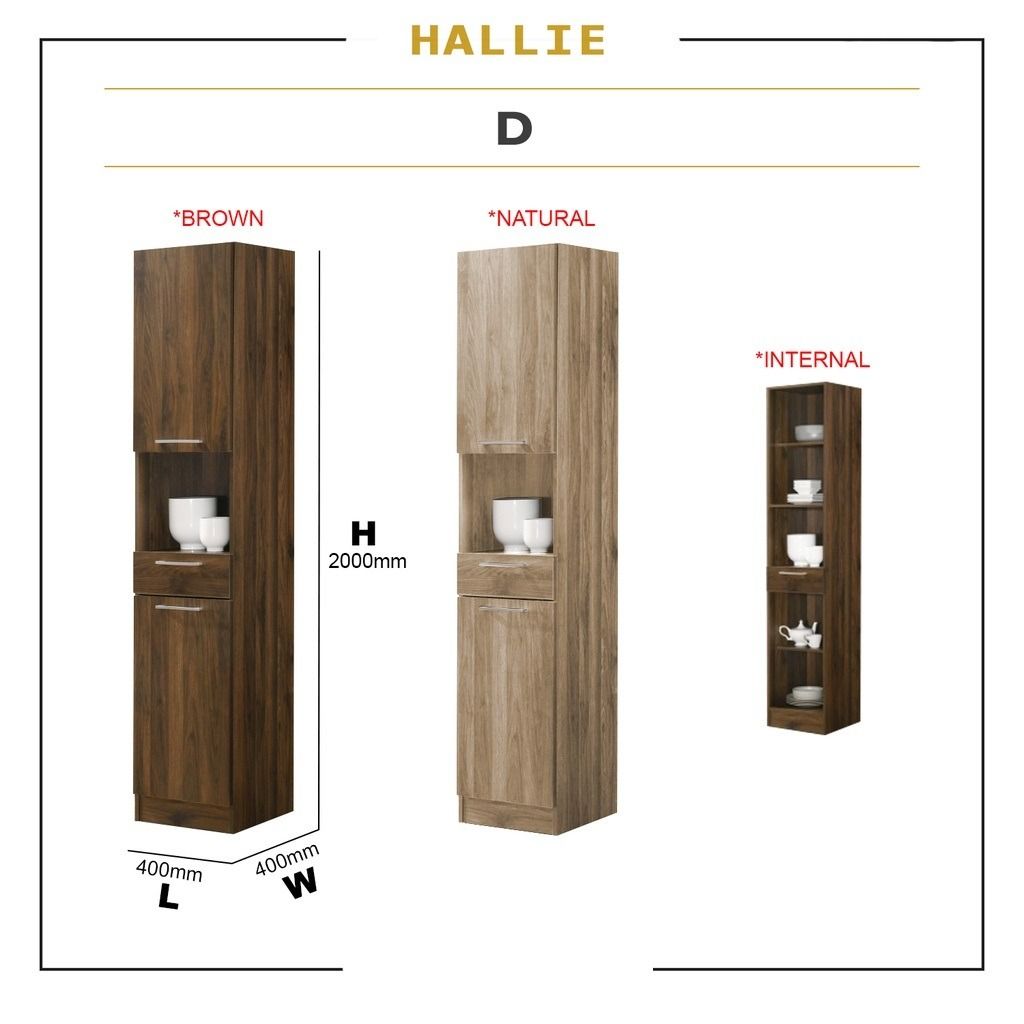 (FREE INSTALLATION) Modular Kitchen Cabinet Melamine Panel Top with ...