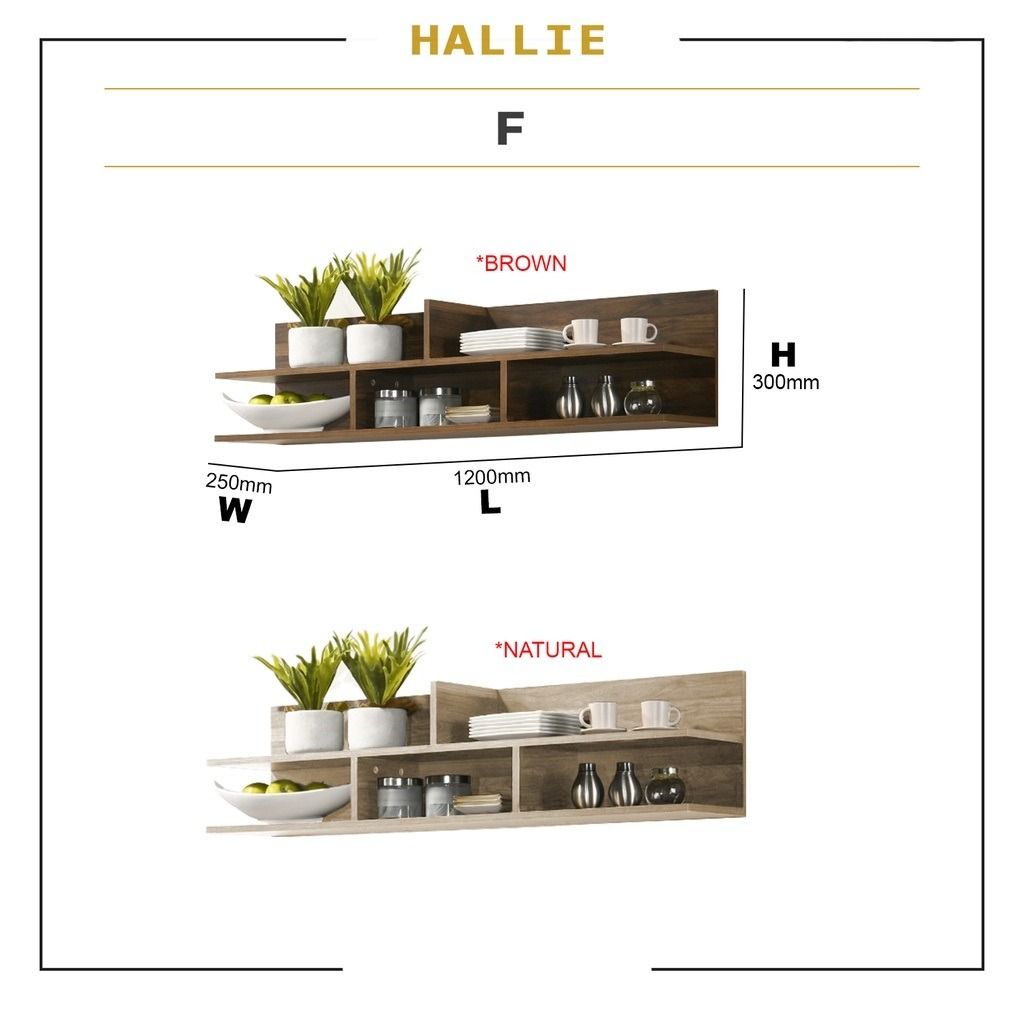 (FREE INSTALLATION) Modular Kitchen Cabinet Melamine Panel Top with ...