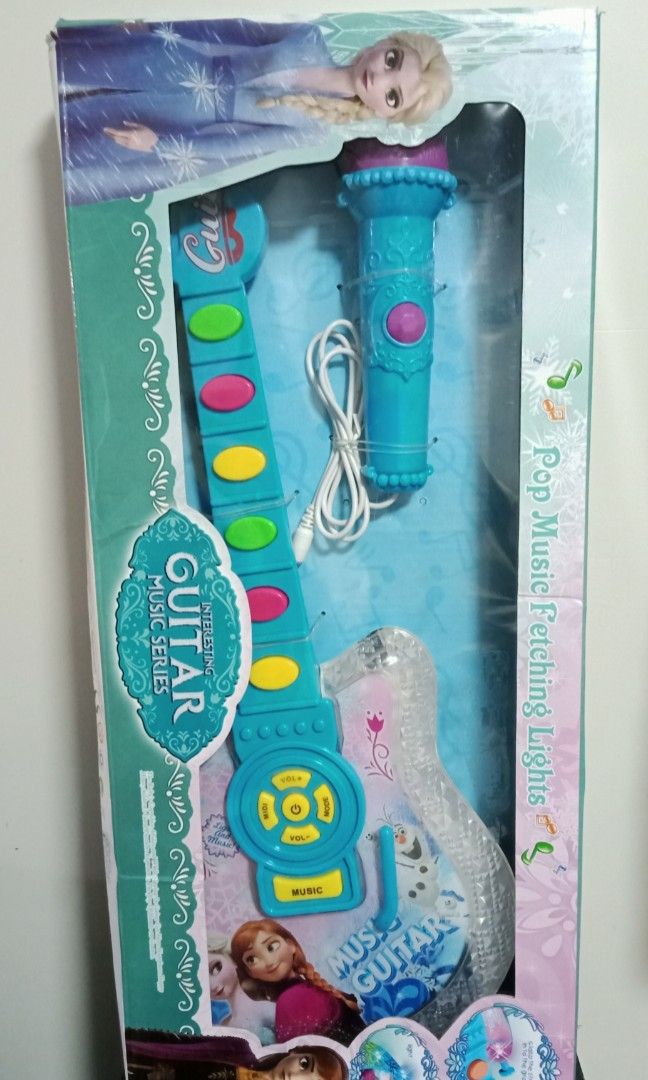 Frozen Guitar and mic, Hobbies & Toys, Toys & Games on Carousell