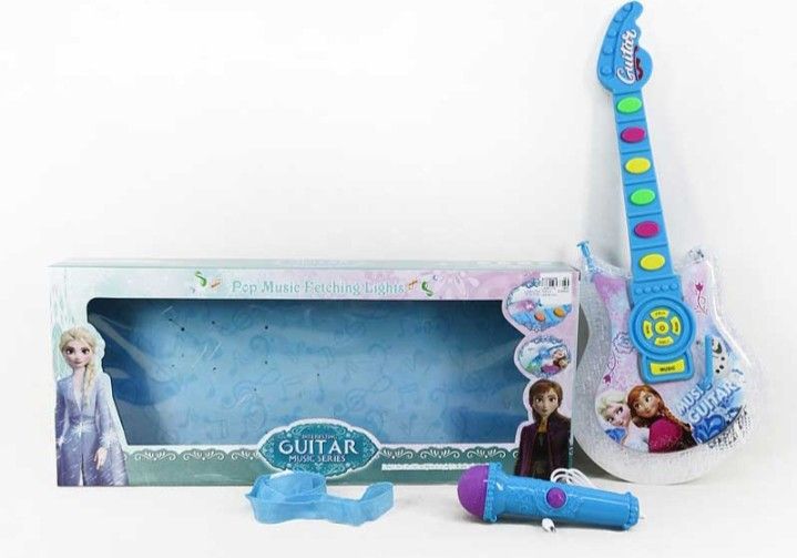Frozen Guitar and mic, Hobbies & Toys, Toys & Games on Carousell