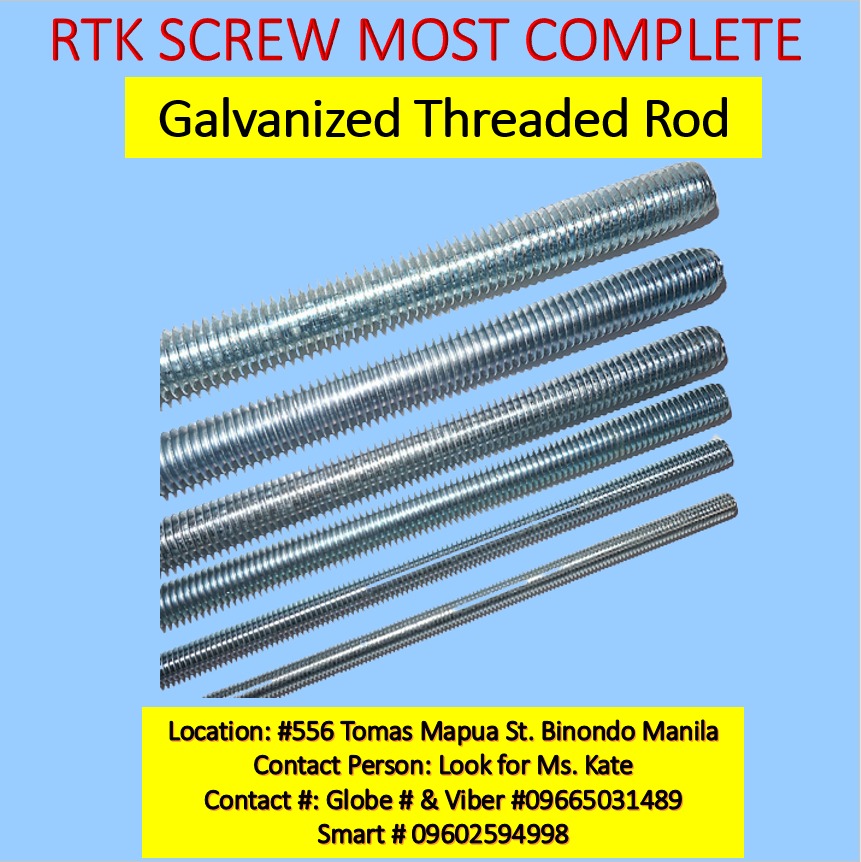 Galvanized Threaded Rod on Carousell