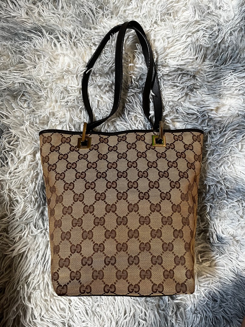 GG Canvas Monogram Tote Bag, Luxury, Bags & Wallets on Carousell