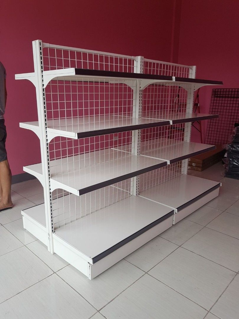 GONDOLA RACKS - Mesh and polycarbonate backing, Furniture & Home Living ...